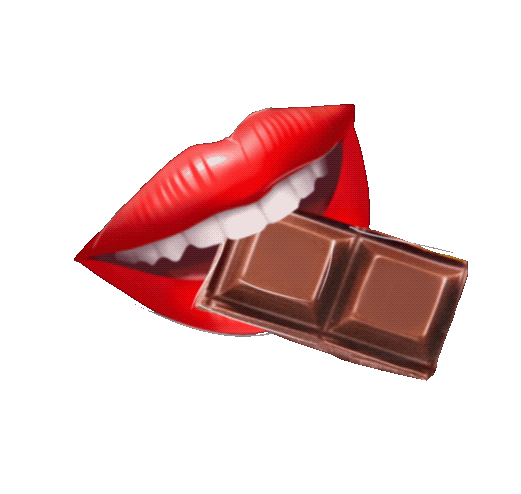 Eating Chocolate Animated Gif