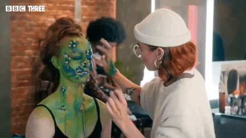 Glow Up Make-Up GIF by BBC Three - Find & Share on GIPHY