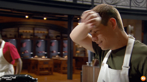 Stressed Sweat GIF by MasterChefAU - Find & Share on GIPHY