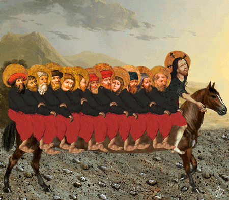 Jesus And The 12 Apostles On A Long Horse GIFs - Find & Share on GIPHY