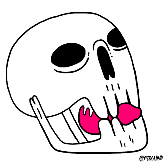 Halloween Skulls GIF by Animation Domination High-Def - Find & Share on ...