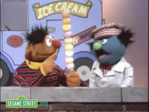 Ice Cream Ernie GIF by Sesame Street - Find & Share on GIPHY
