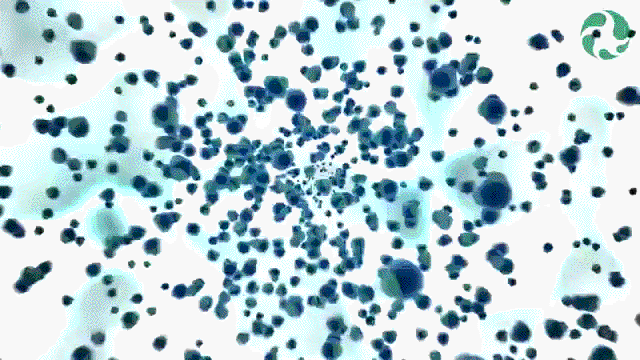 Liquid Molecules Gif
