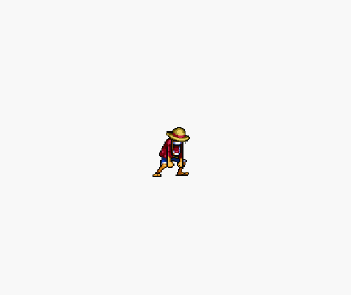 Luffy Walk GIF