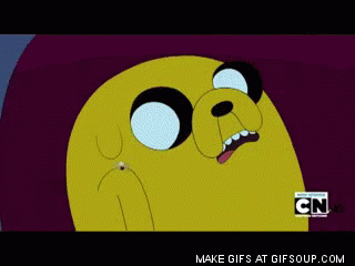 Adventure Time Jake Scream Gif