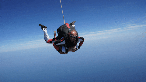 Skydiving GIF - Find & Share on GIPHY