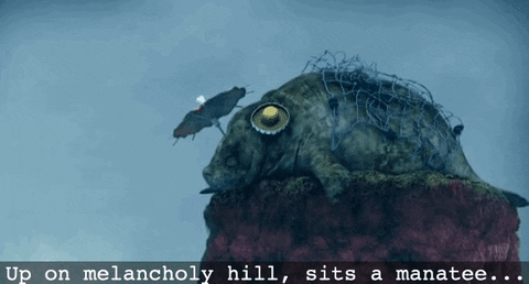 Manatee Gorillaz - On Melancholy Hill GIF - Find & Share on GIPHY