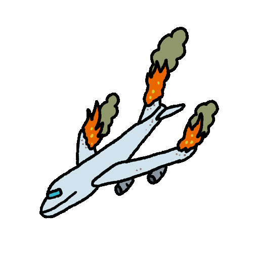 Fire Destroy Sticker by Mr Tronch for iOS & Android | GIPHY