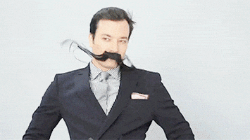Jimmy Fallon Moustache GIF - Find & Share on GIPHY