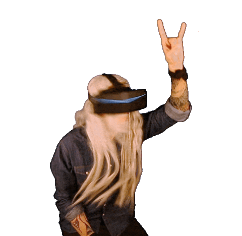 Happy Virtual Reality Sticker by The Swan Collective for iOS & Android ...