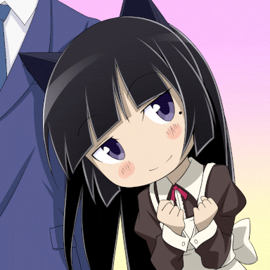 Oreimo Anime Gif Kuroneko Ore No Imouto Ga Konnani Kawaii