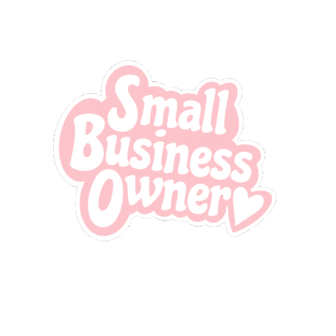 Small Business Owner Pink Sticker for iOS & Android | GIPHY