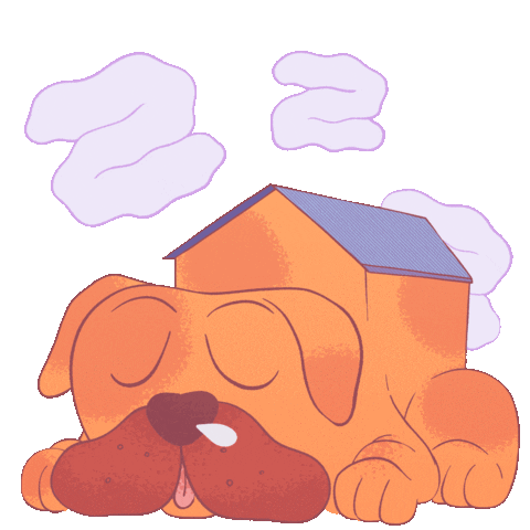 Happy Dog Sticker by martinrojasl for iOS & Android | GIPHY