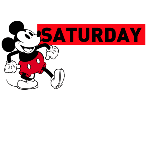 Disney Weekend Sticker by Mickey Mouse for iOS & Android | GIPHY