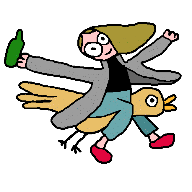 Drunk Animation Sticker by Kitti Teleki for iOS & Android | GIPHY