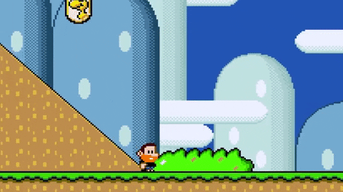 Jumping Super Mario World GIF by LLIMOO - Find & Share on GIPHY