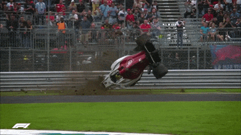 Formula 1 Crash GIF by Trackside Legends - Find & Share on GIPHY