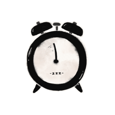Alarm Clock Time Sticker by Tatiana for iOS & Android | GIPHY