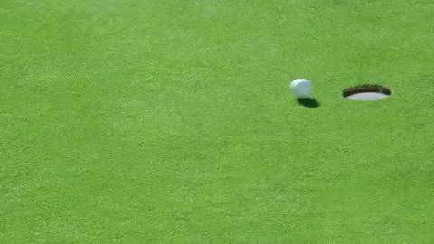 With Golf Ball Rolling Trail
