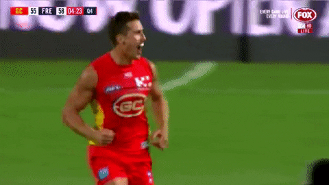 Goals Celebrations GIF by AFL - Find & Share on GIPHY