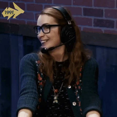 Excited Felicia Day GIF by Hyper RPG - Find & Share on GIPHY