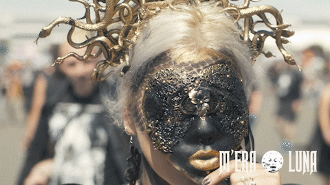 Mask Goth GIF by M'era Luna Festival - Find & Share on GIPHY
