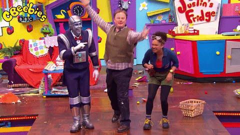 Happy Justin Fletcher GIF by CBeebies HQ - Find & Share on GIPHY
