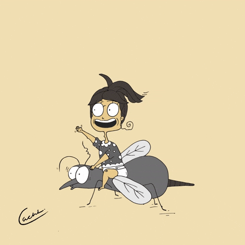 Mosquito GIF by Cachi - Find & Share on GIPHY