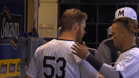 Major League Baseball Hug GIF by MLB - Find & Share on GIPHY