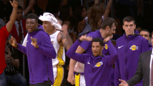 Happy Los Angeles Lakers GIF by NBA - Find & Share on GIPHY