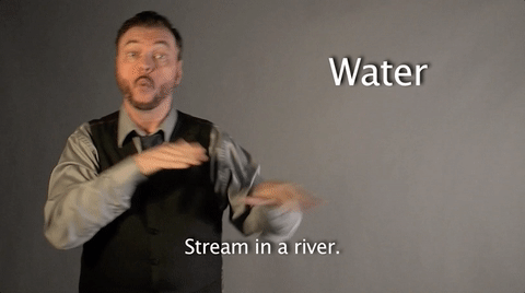 Sign Language Water GIF by Sign with Robert - Find & Share on GIPHY