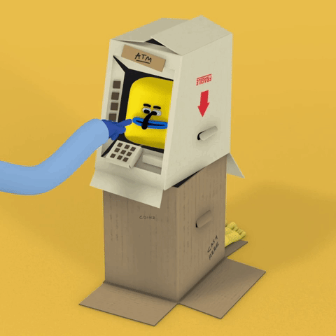 Atm GIF by Milo Targett - Find & Share on GIPHY