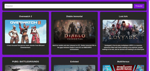 GitHub - luccarendall/games-list-project: Explore e encontre jogos com facilidade usando o Game ...