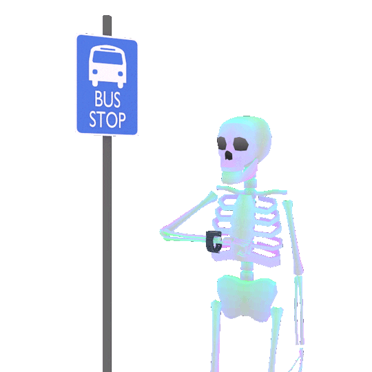 Bus Stop Waiting Sticker by jjjjjohn for iOS & Android | GIPHY