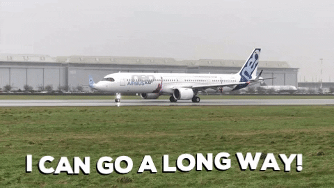 Plane Airplane GIF by aeroTELEGRAPH - Find & Share on GIPHY