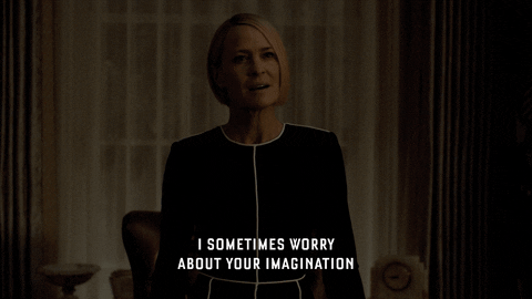 Robin Wright Imagination GIF by House of Cards - Find & Share on GIPHY