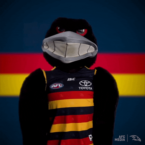 Afl Waving GIF by Adelaide Crows - Find & Share on GIPHY