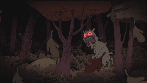Red Eye Forest GIF by Cartoon Hangover - Find & Share on GIPHY