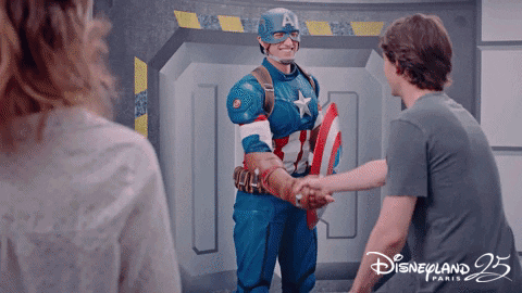 Captain America Wink GIF by Disneyland Paris - Find & Share on GIPHY