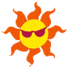 Sun Burn Sticker by lilianstolk for iOS & Android | GIPHY