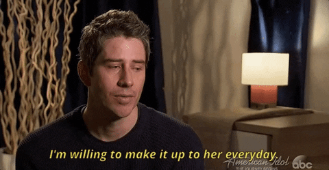 Season 22 Im Willing To Make It Up To Her Everyday GIF by The Bachelor ...