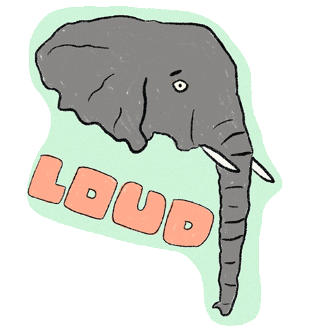 Sticker Elephant Sticker by Art Baby Girl for iOS & Android | GIPHY