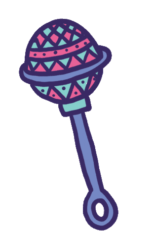 Baby Rattle Sticker by Lisa McHugo for iOS & Android | GIPHY
