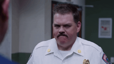 Suspicious Mustache GIF by Tacoma FD - Find & Share on GIPHY