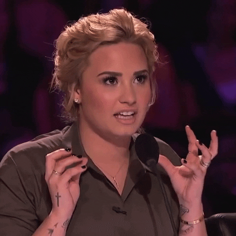 Awkward Demi Lovato GIF by X Factor Global - Find & Share on GIPHY