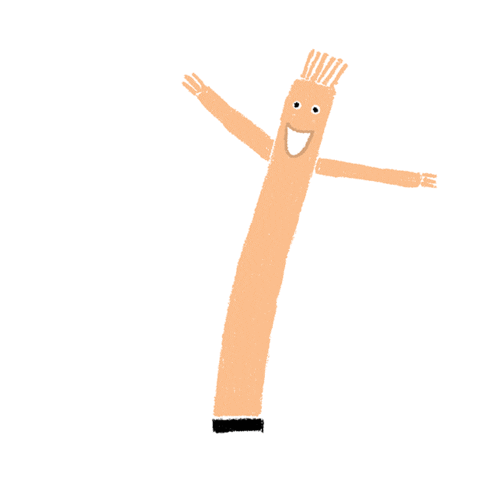 Happy Wacky Waving Inflatable Tube Man Sticker by Thoka Maer for iOS ...