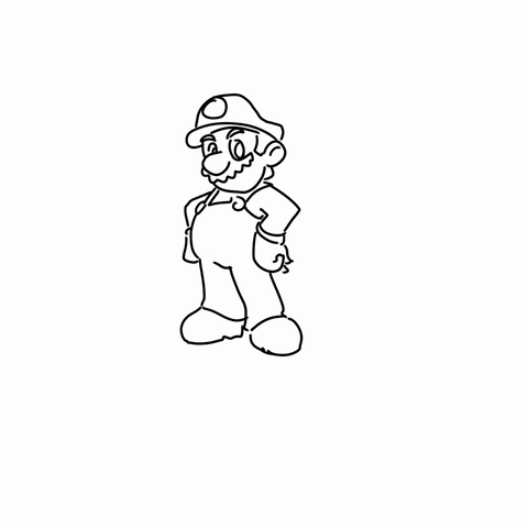 Melting Mario. Started making little gifs recently, it's real ...