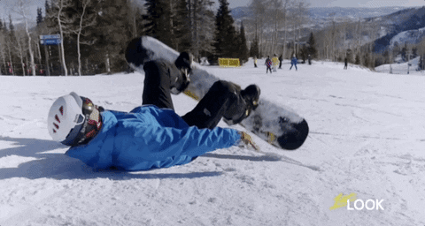 Snowboarding Give Up GIF by 1st Look - Find & Share on GIPHY