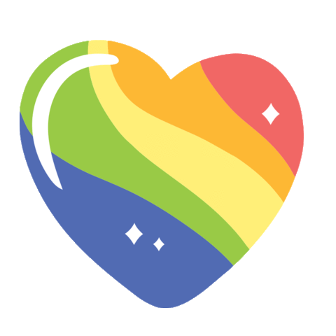 Heart Rainbow Sticker by Care Bear Stare! for iOS & Android | GIPHY