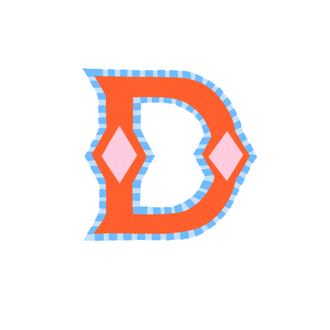 D Lettering Sticker by AF ILLUSTRATIONS for iOS & Android | GIPHY